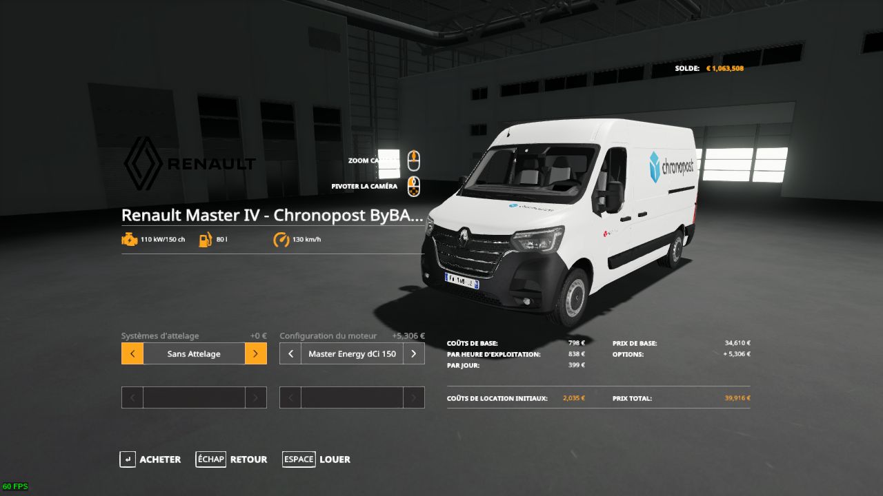 Renault Master IV - Chronopost FS19 - KingMods