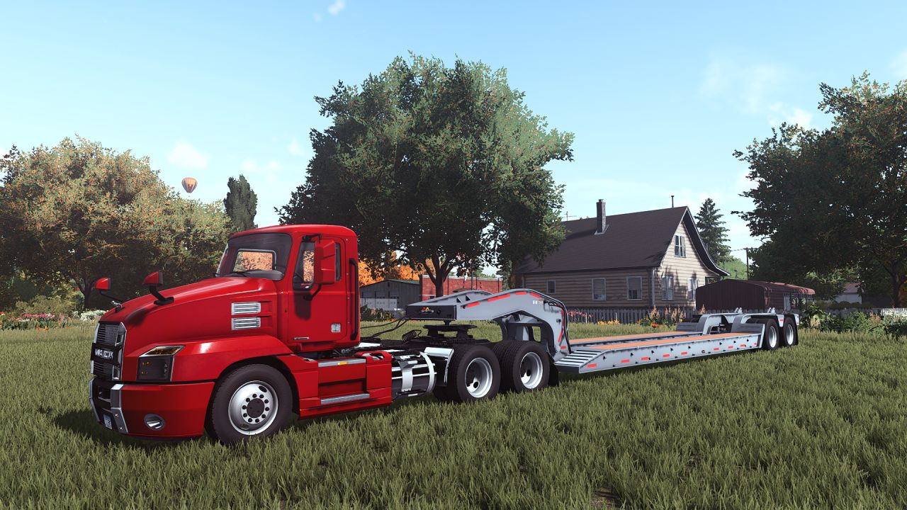 Lowboy de 2 eixos FS22 - KingMods