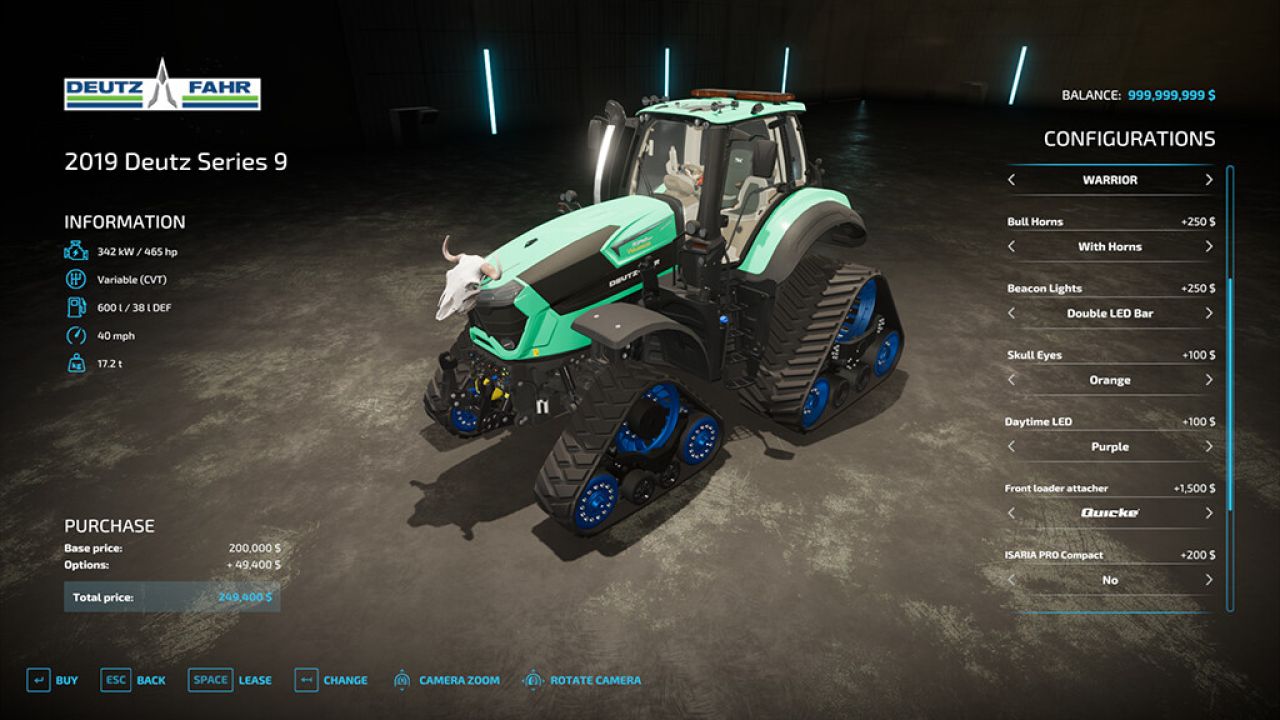 2019 Deutz Serie 9 FS22 - KingMods