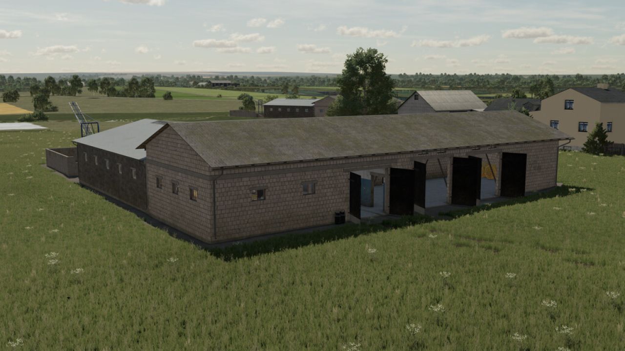 Fienile Con Stalla FS22 - KingMods