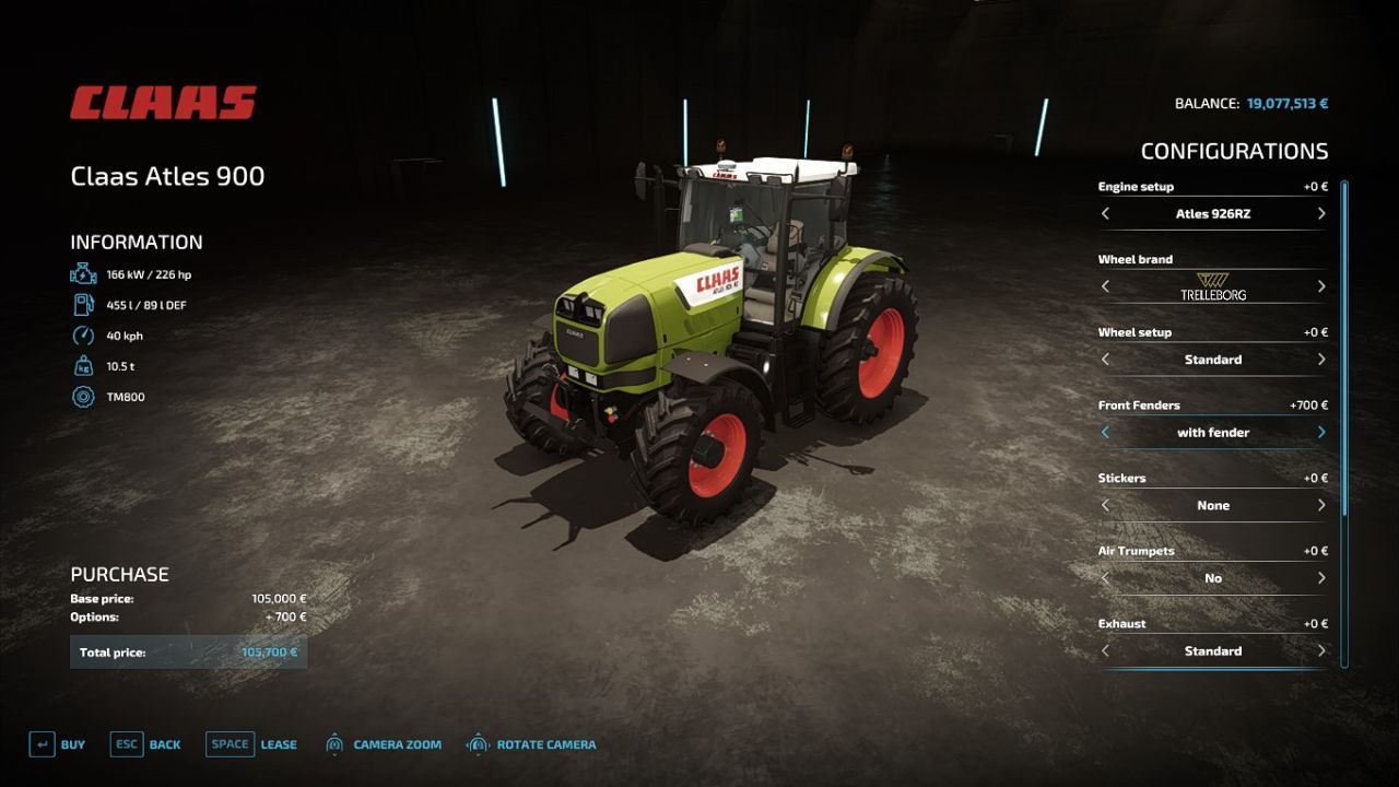 Claas Atles 900RZ FS22 - KingMods