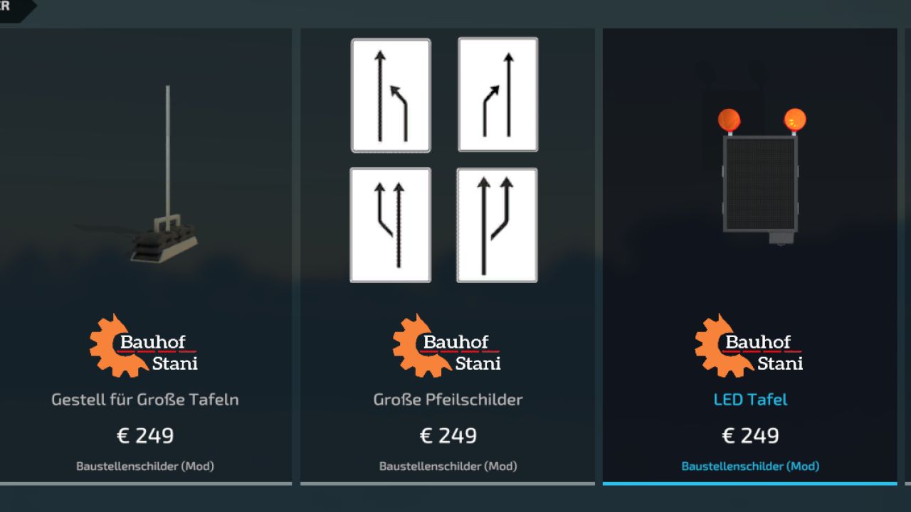 Construction site signs pack 2 FS22 - KingMods