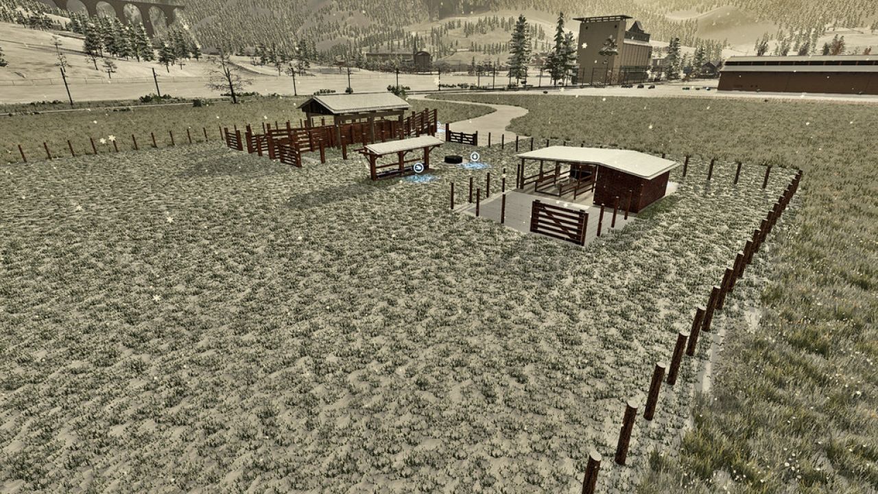 Cow Pasture With Milking Barn FS22 - KingMods