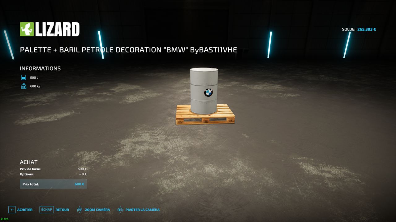 Baril de décoration (pétrole) FS22 - KingMods