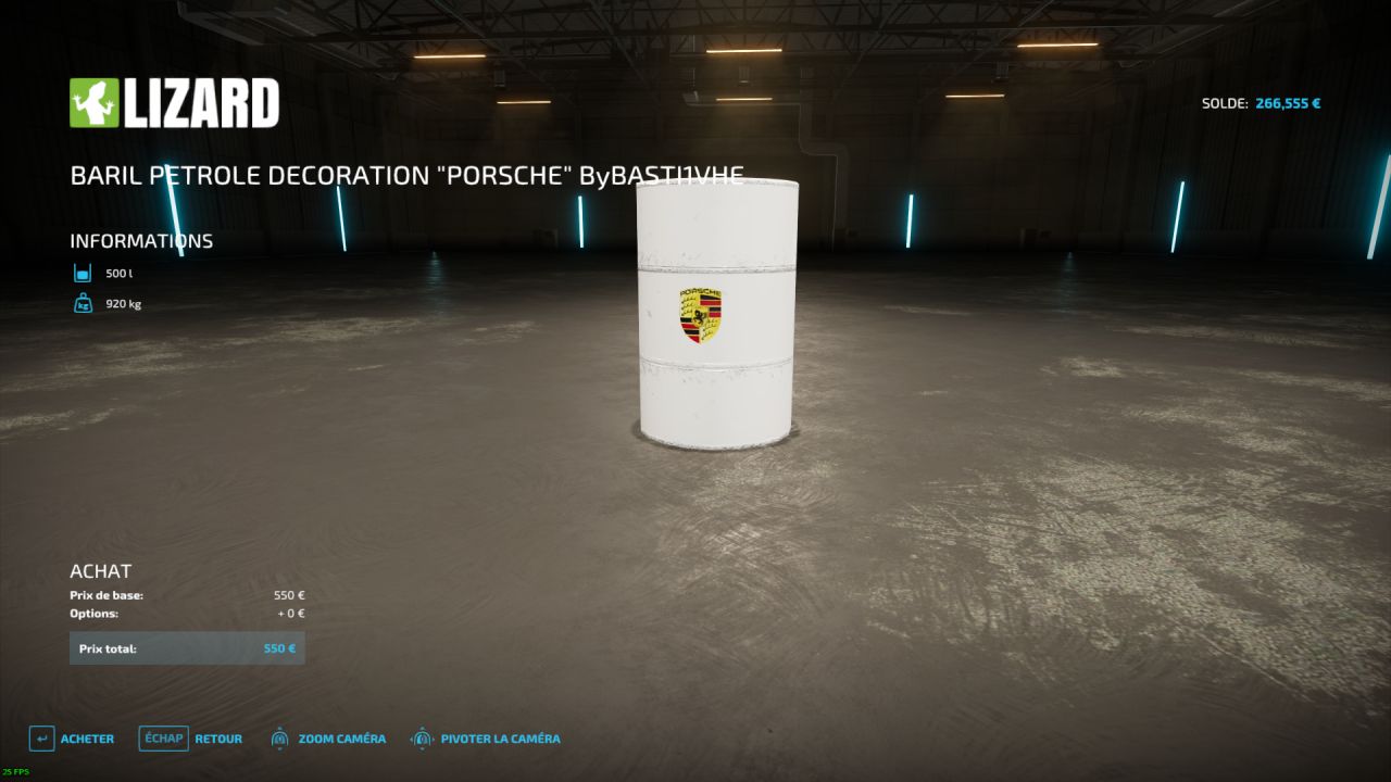 Decorative barrel (oil) FS22 - KingMods