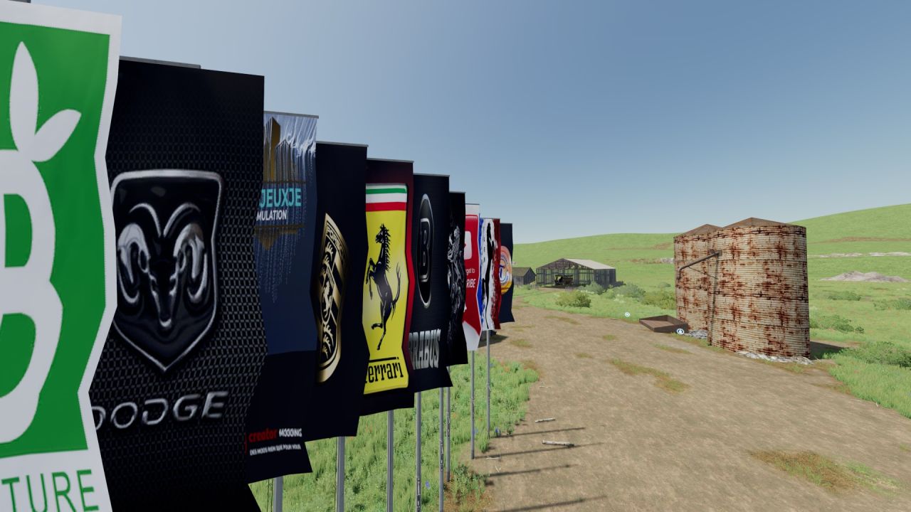 Decorative flags FS22 - KingMods