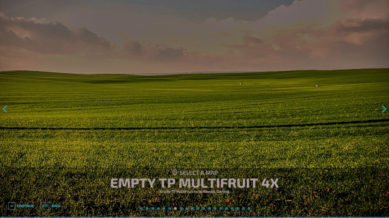 Empty TP MultiFruit 4x Map FS22 - KingMods