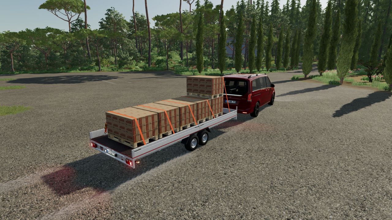 EU Platform Trailer 5x2m FS22 KingMods