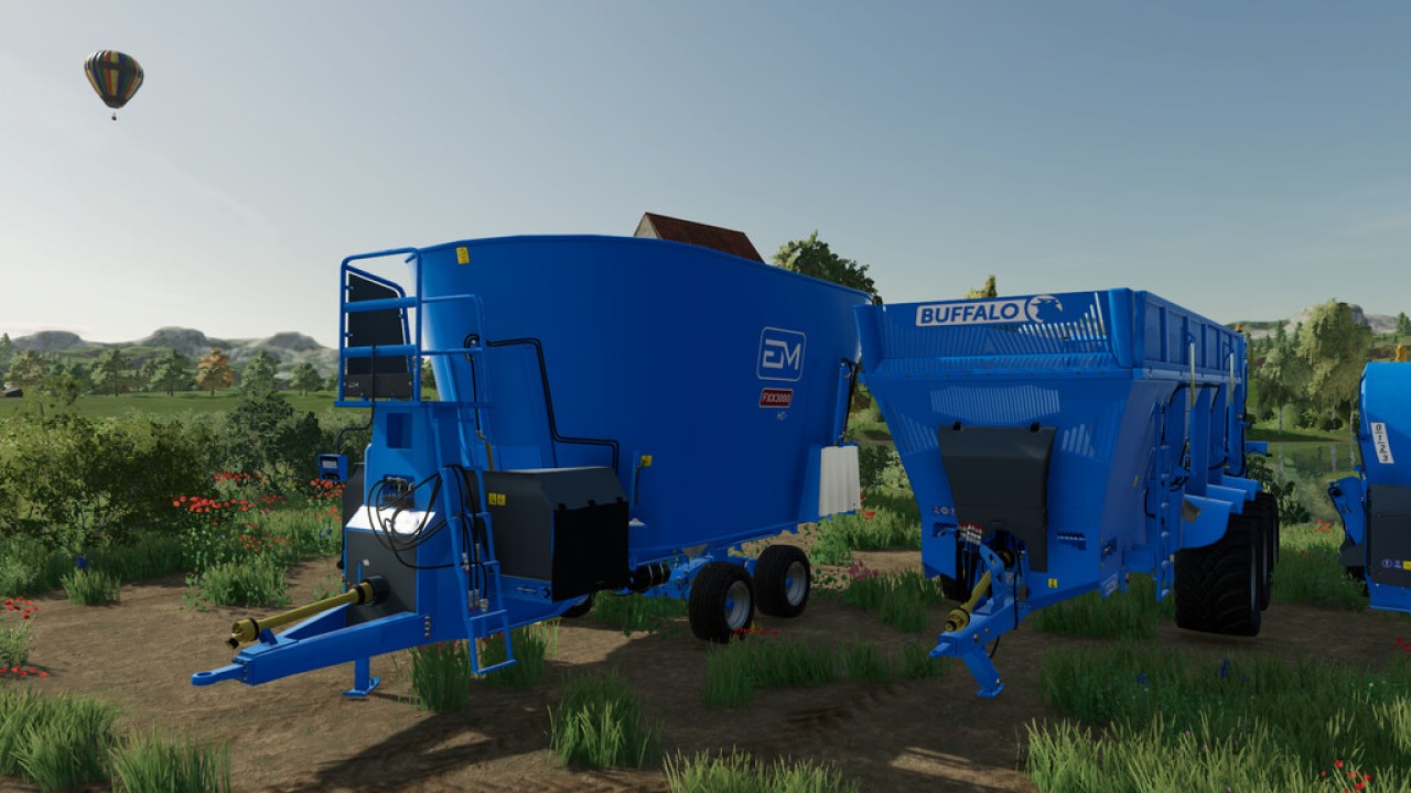 EuroMilk Forage Wagons Pack FS22 - KingMods