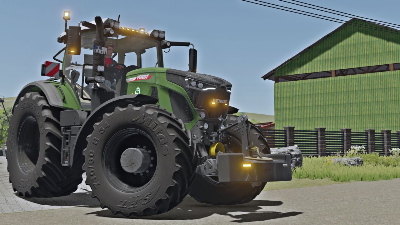Fendt 1250kg Gewicht mit Blitzen LS22 - KingMods