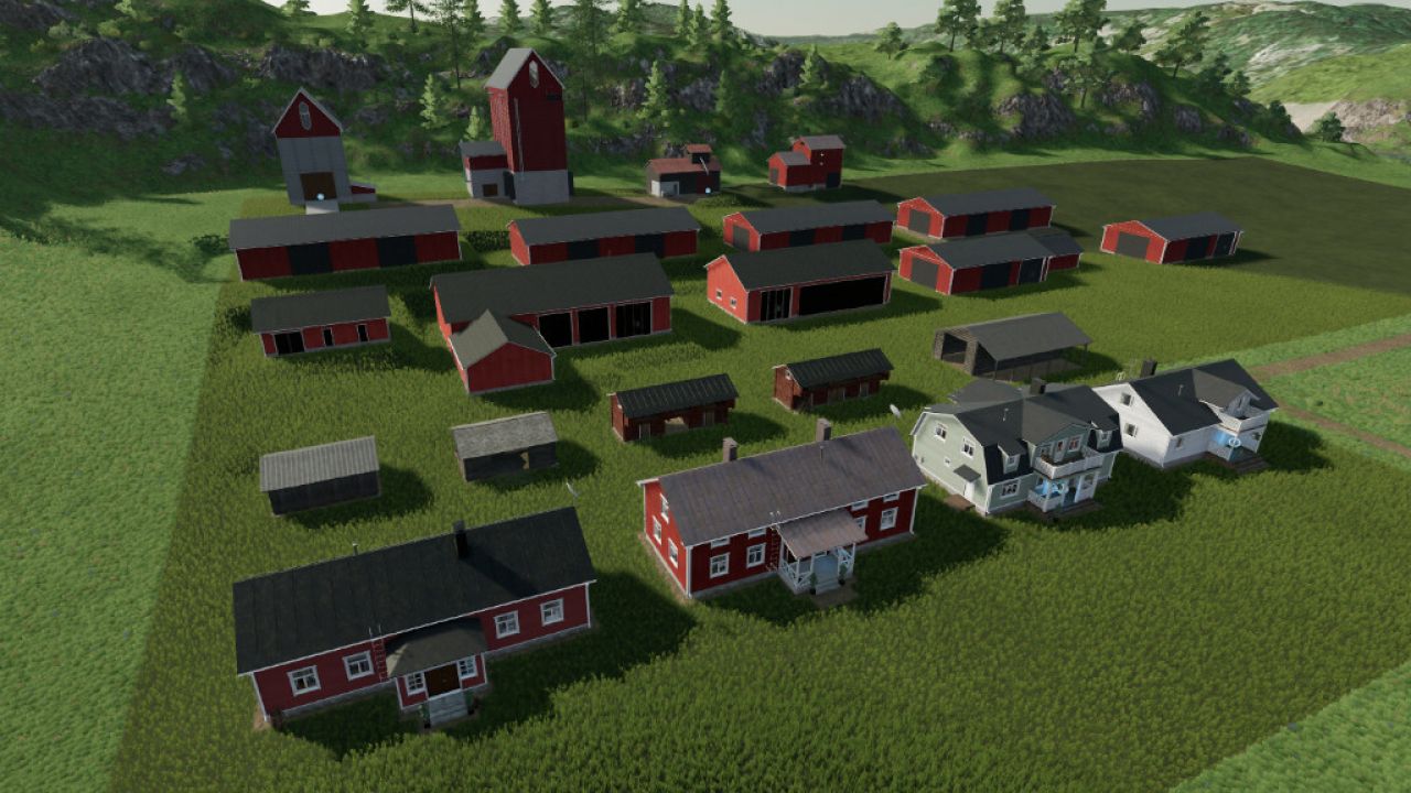Finnish Farm Buildings FS22 - KingMods