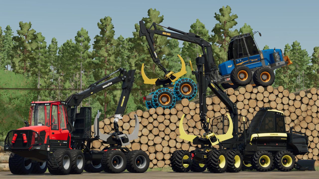 Forwarder Clambunk Pack FS22 - KingMods