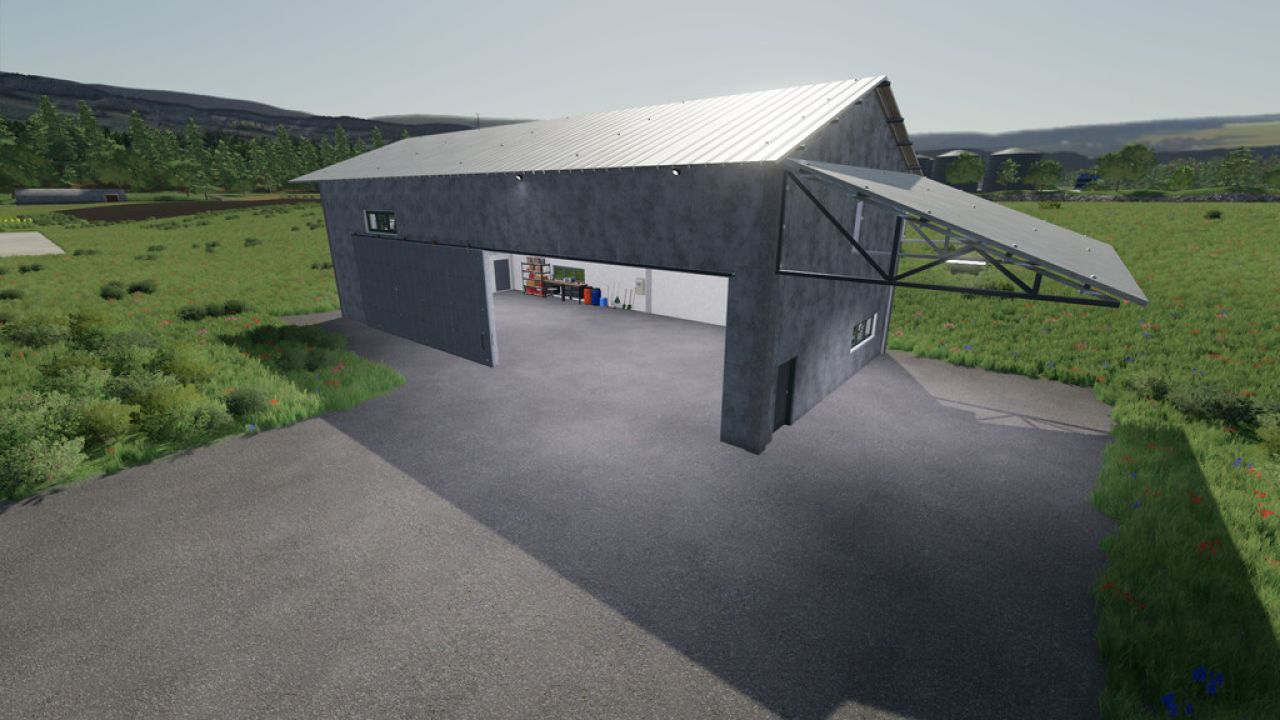 Maison Dans Le Hangar FS22 - KingMods