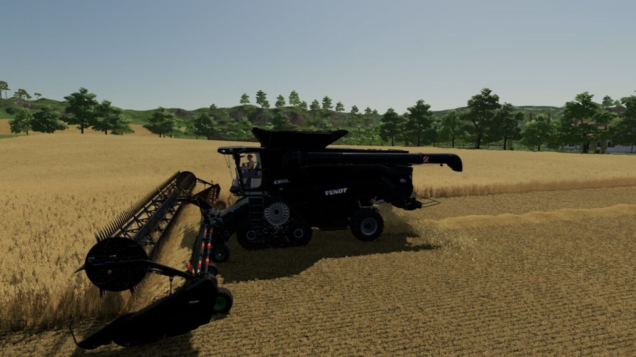 John Deere HD50F With Integrated Cutterbar Wagon FS22 - KingMods