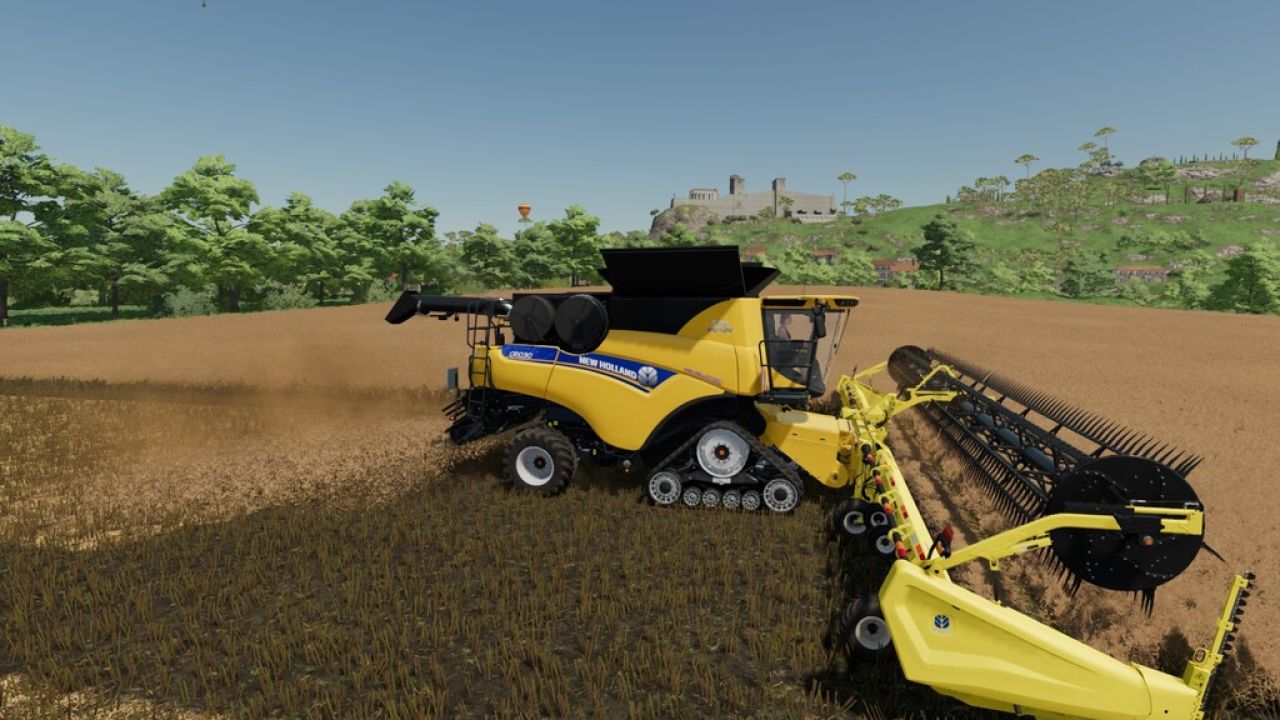 John Deere HD50F With Integrated Cutterbar Wagon FS22 - KingMods