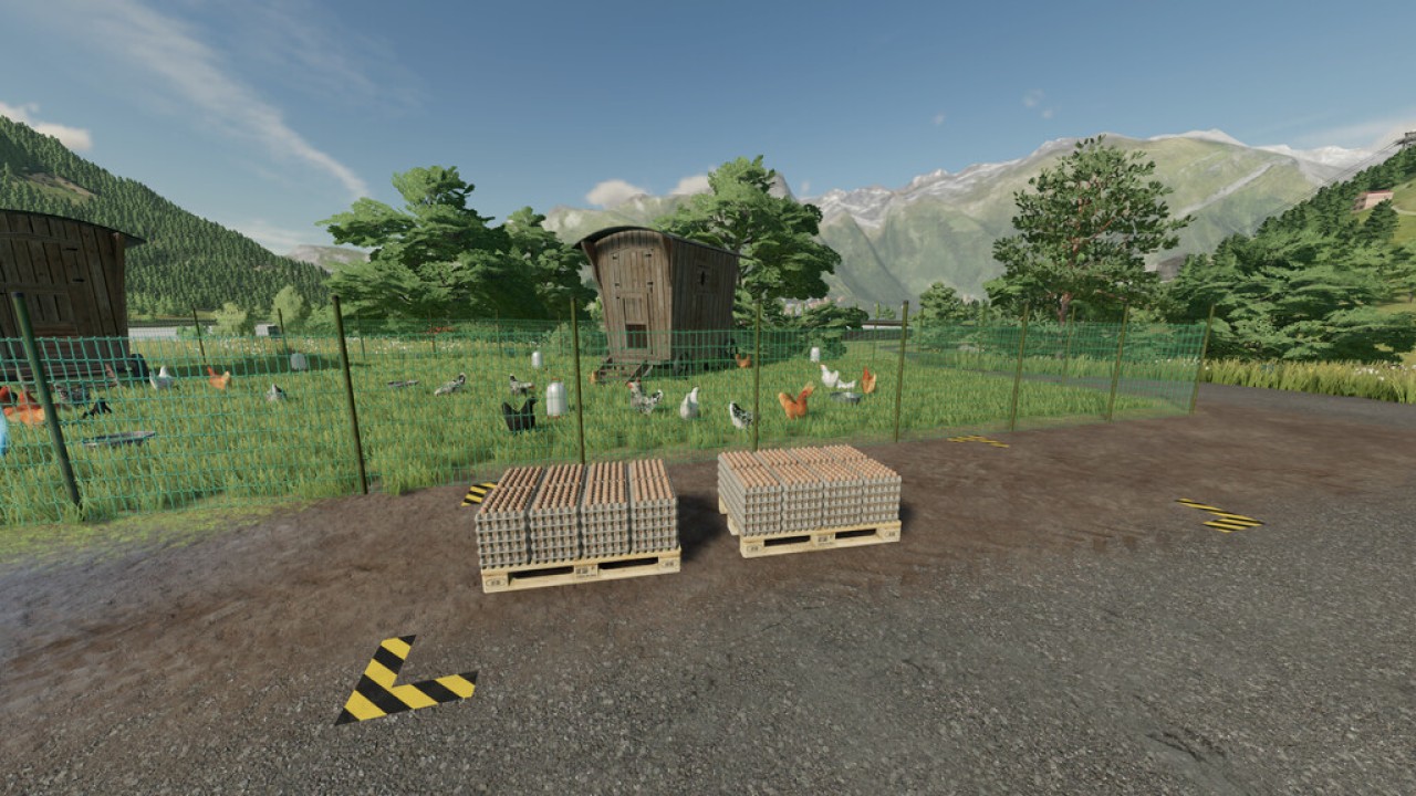 Grand Poulailler Extérieur FS22 - KingMods