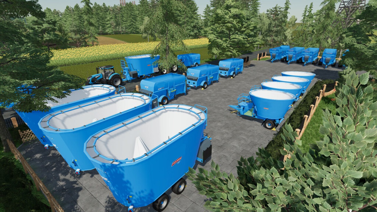 Lizard Forage Wagons FS22 - KingMods