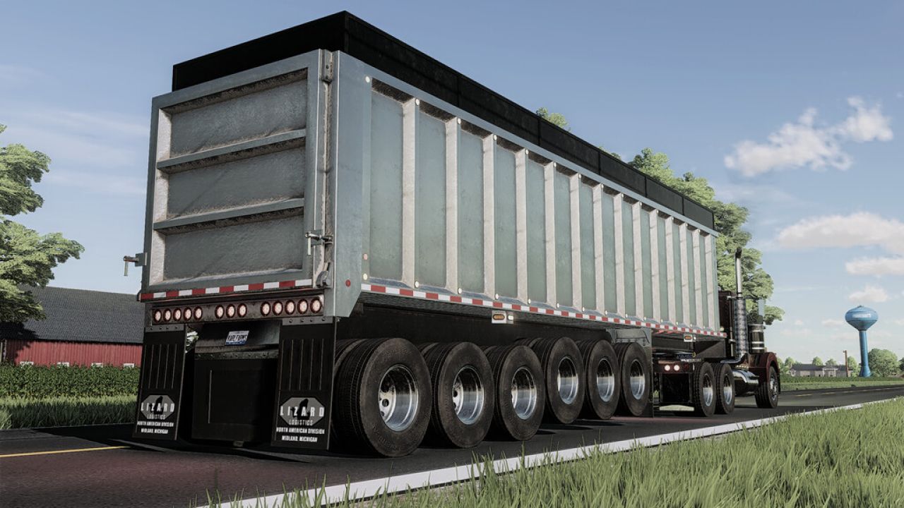 Lizard Superior End Dump Trailer Pack FS22 - KingMods