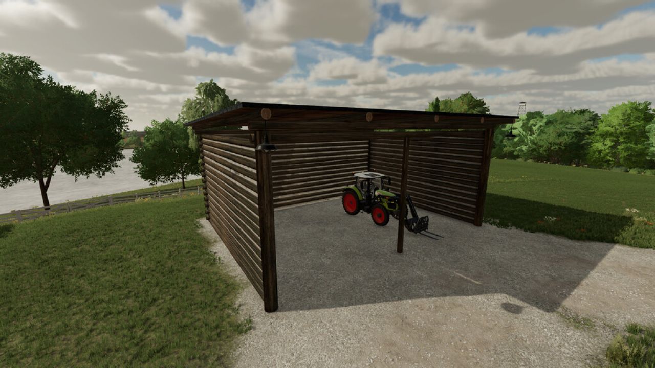 Бревенчатый сарай FS22 - KingMods