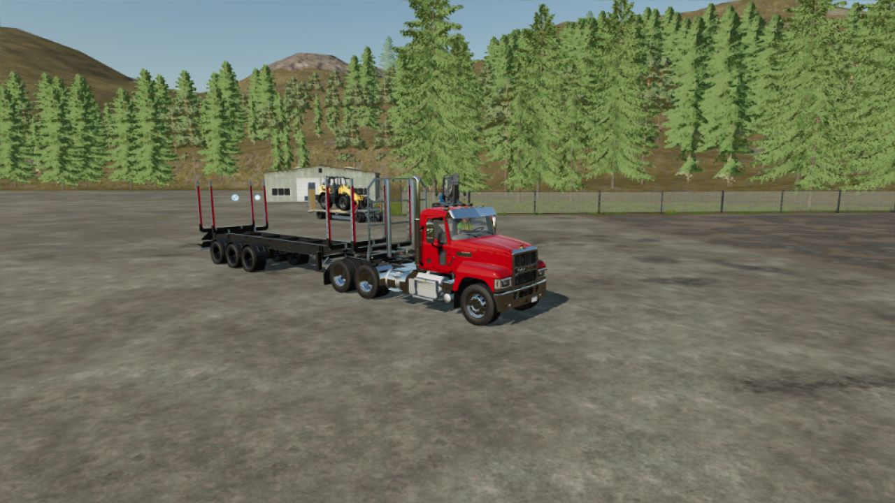Long Log Trailer FS22 - KingMods