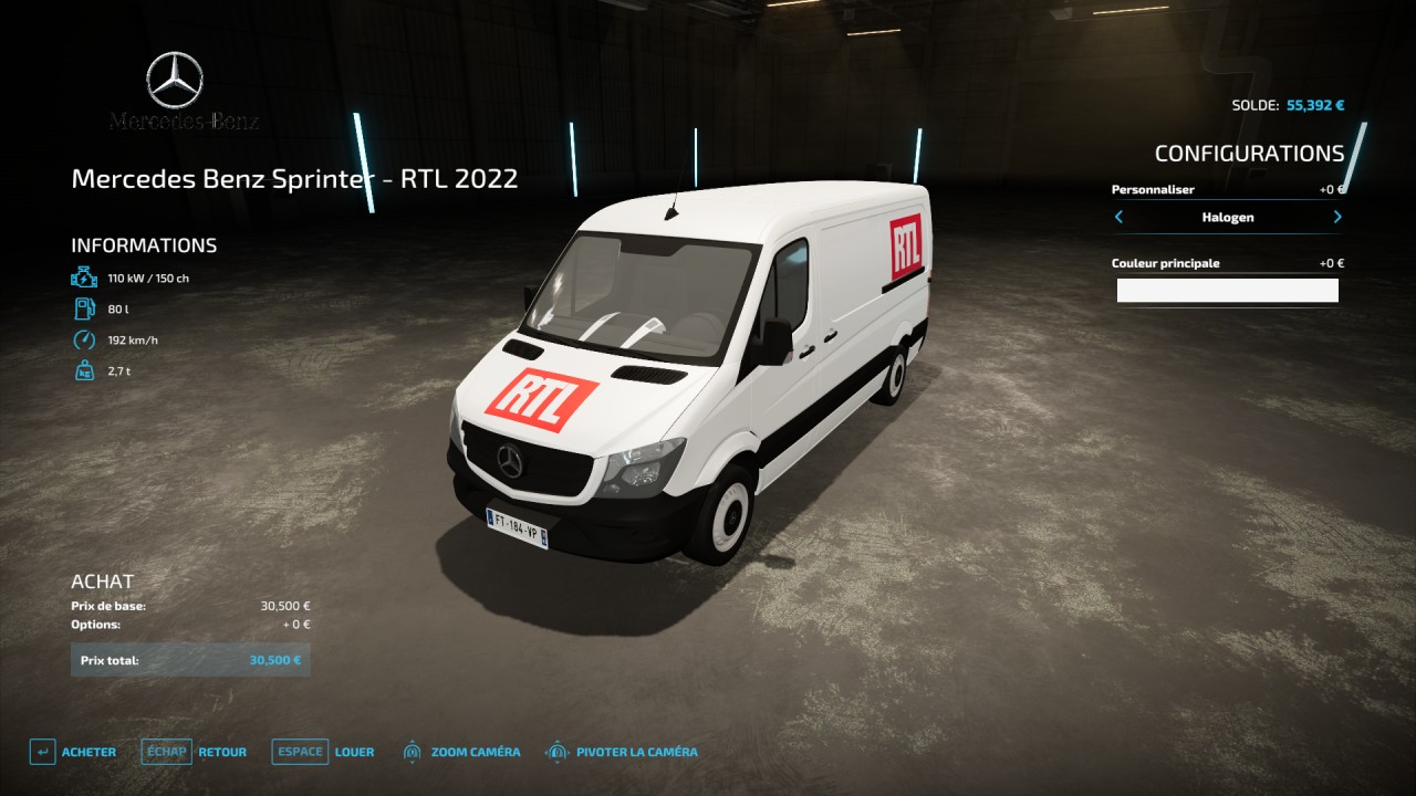 Mercedes Sprinter - French Radios FS22 - KingMods