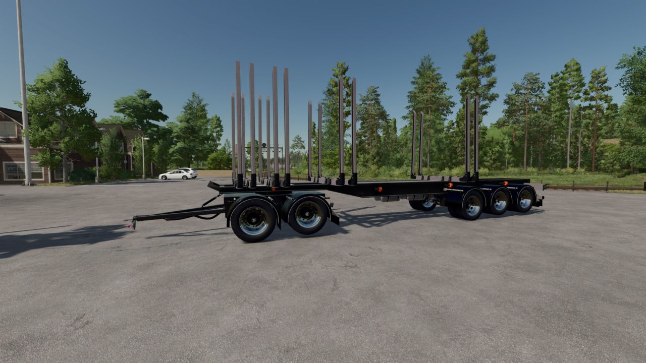 Närko Timber Trailer FS22 - KingMods
