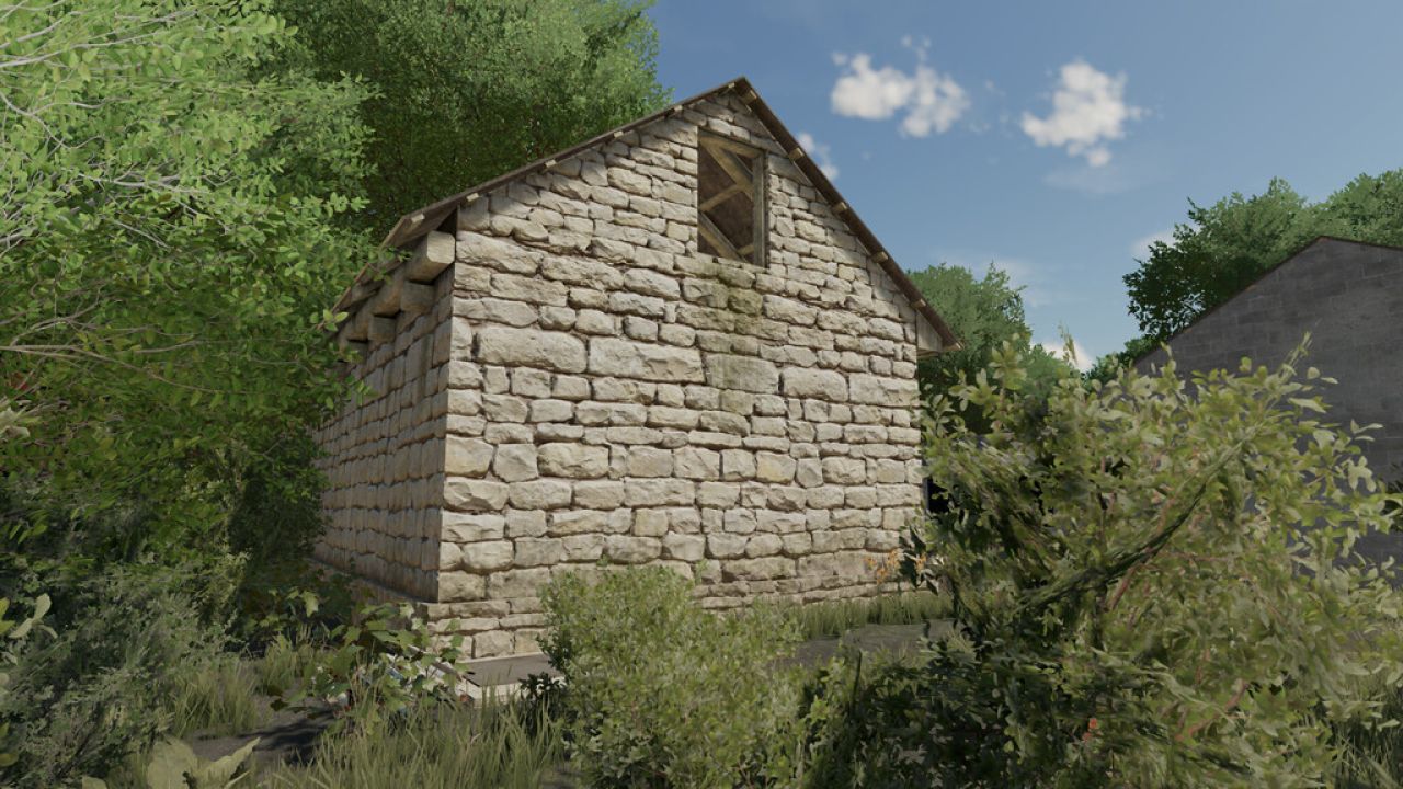 Old Stone Cowshed FS22 - KingMods