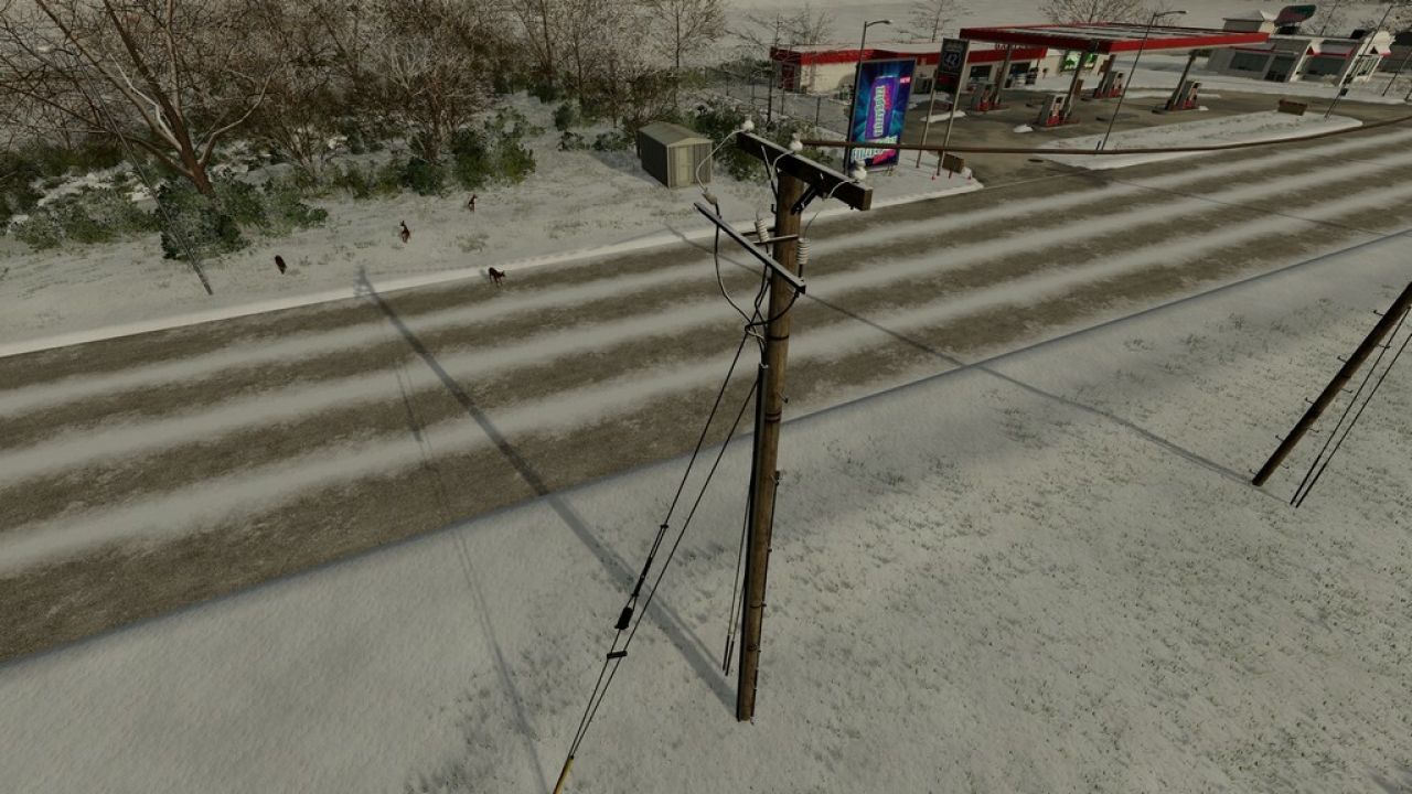 Placeable Power Line FS22 KingMods