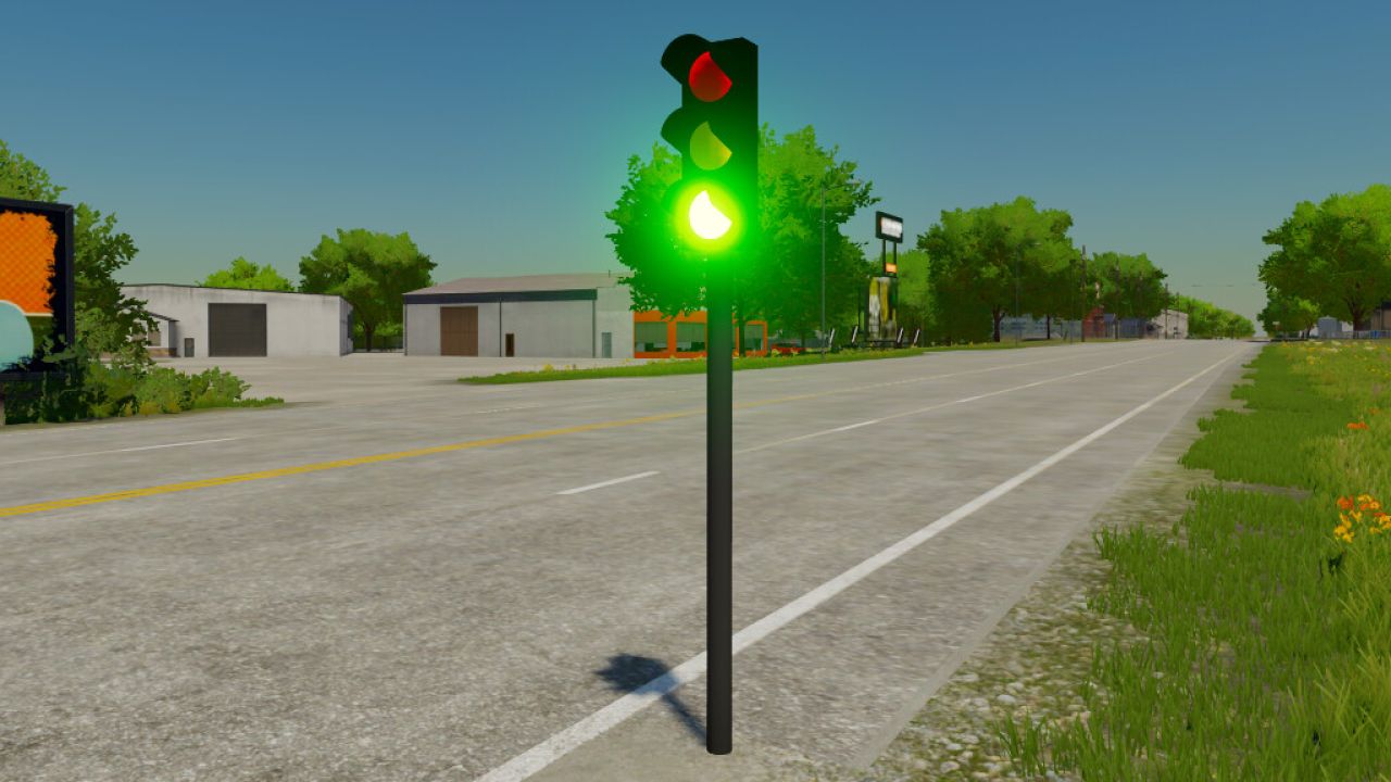 Placeable Traffic Light (Functional) FS22 - KingMods