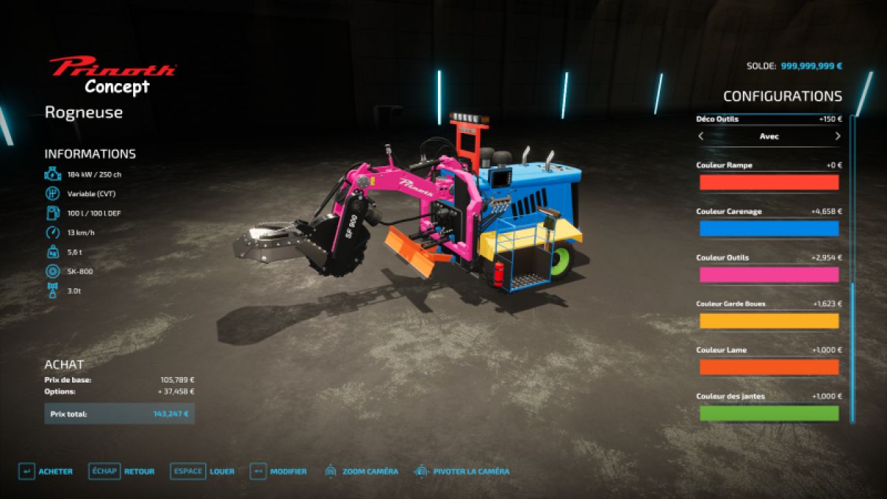 Aparador de Tocos Prinoth FS22 - KingMods