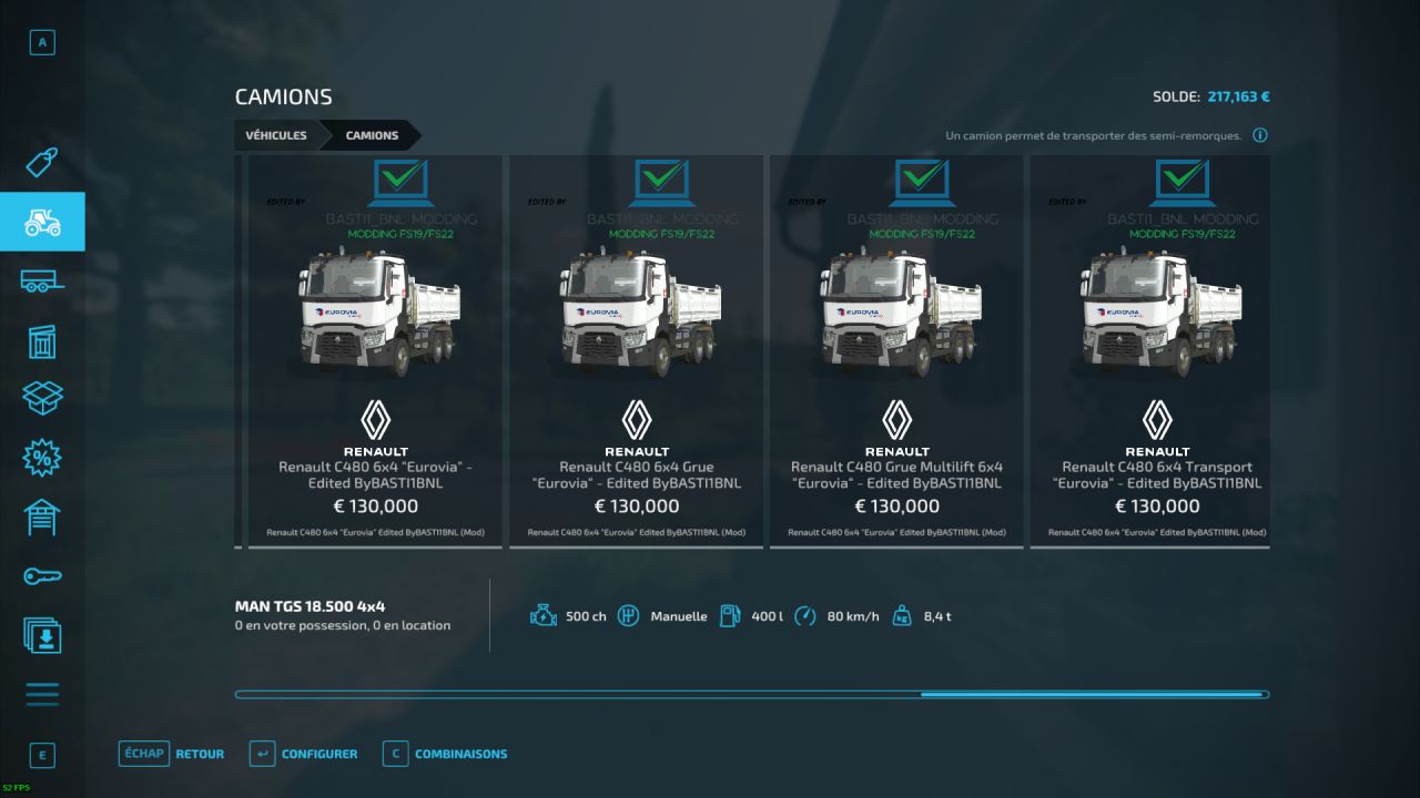 Pakiet robót publicznych Renault C480 FS22 - KingMods