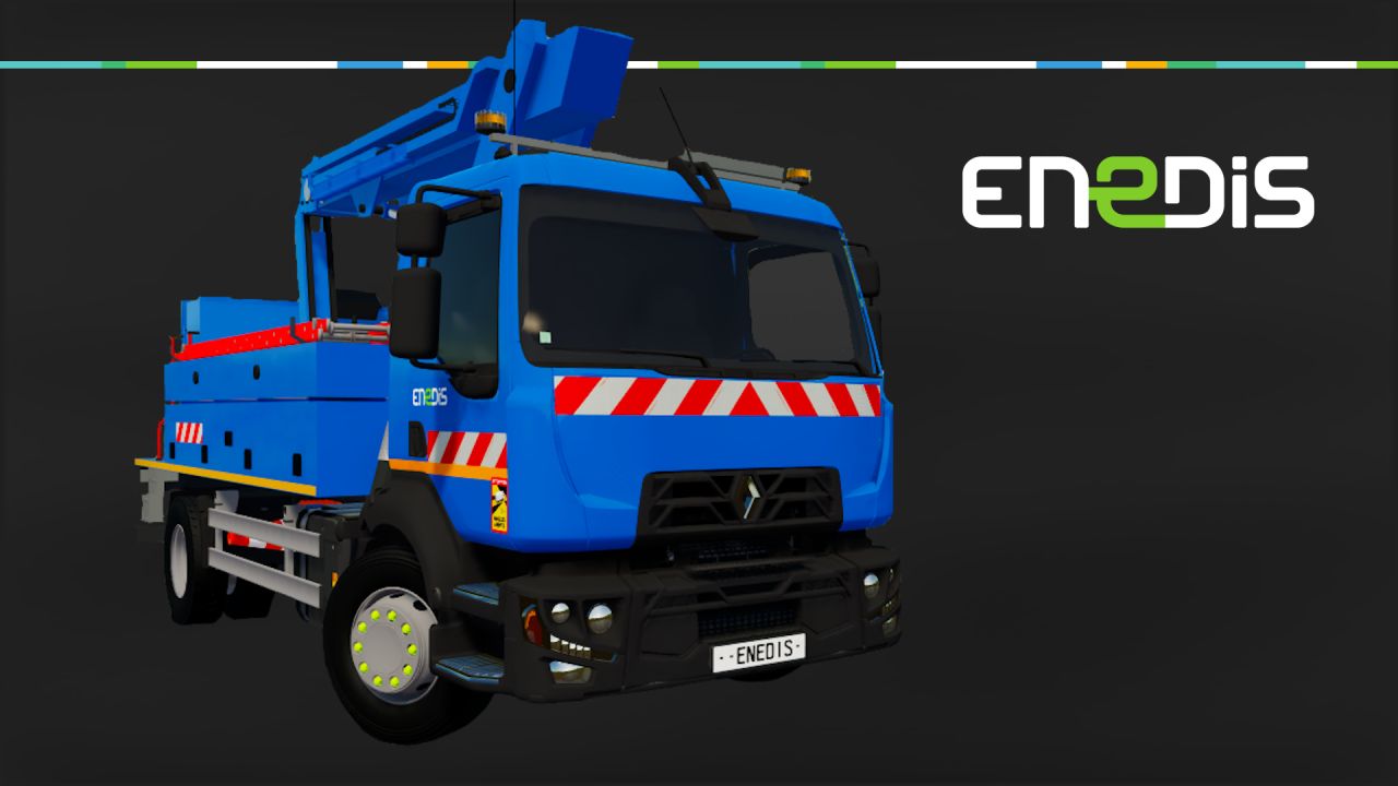 Renault D14 PEMP 19m (Enedis) FS22 - KingMods