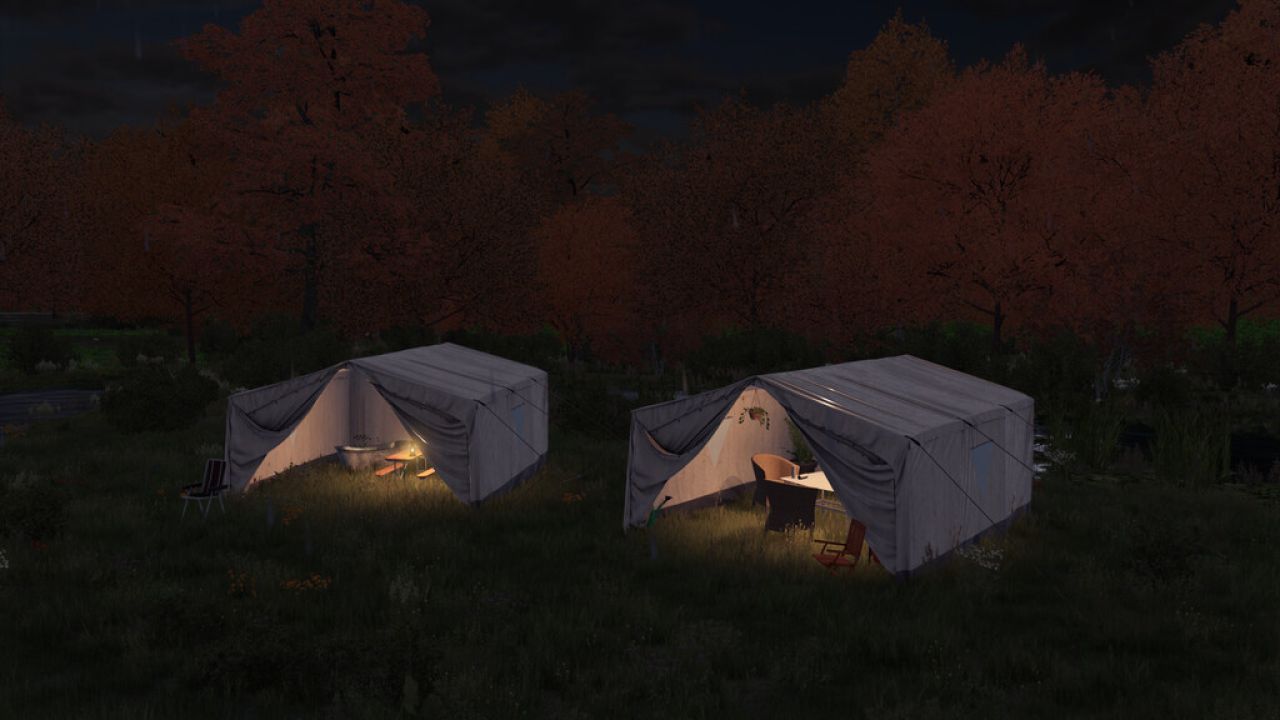 Seasonal Tents FS22 - KingMods