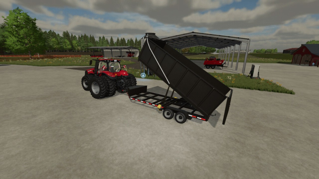 Small Flatbed Trailer Autoload Pack FS22 - KingMods