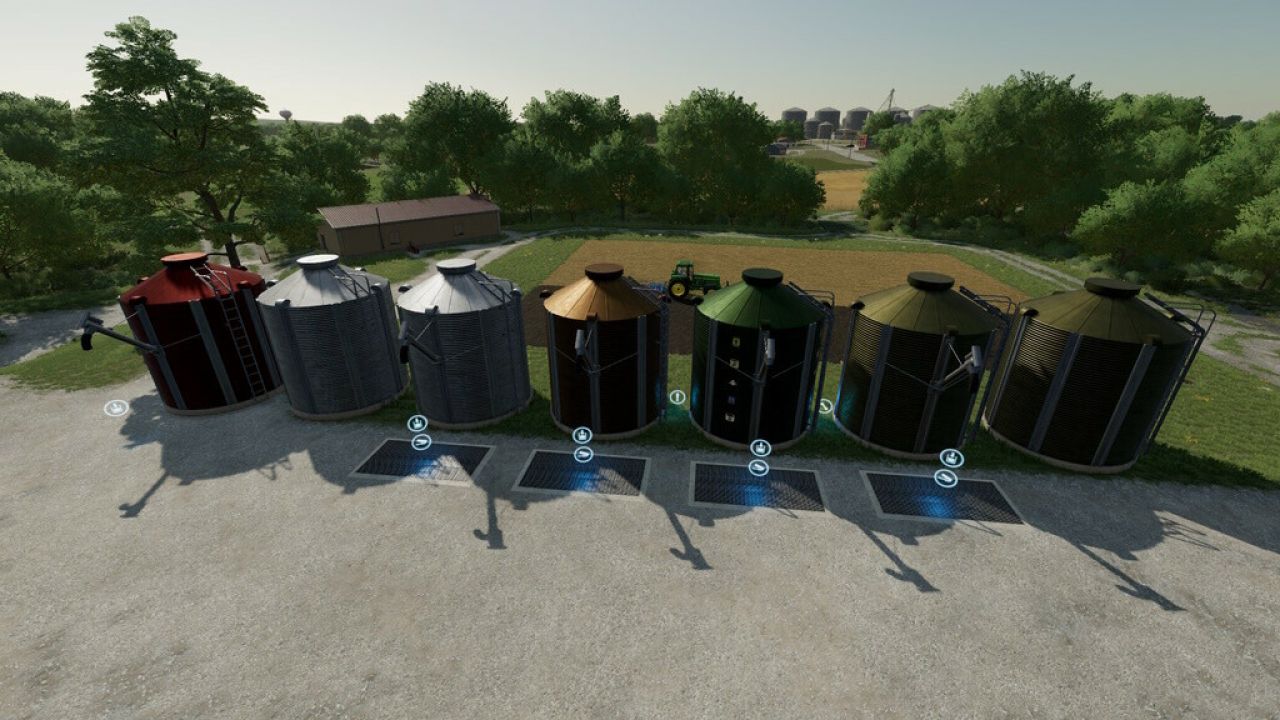 Small Silo Set FS22 - KingMods