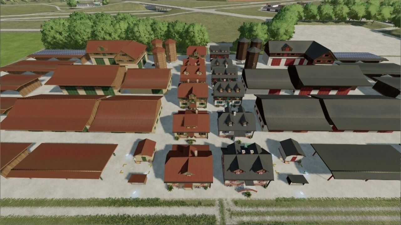 Southern German Farmbuildings Pack FS22 - KingMods