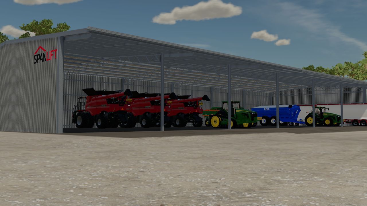 SpanLift Aussie Sheds FS22 - KingMods