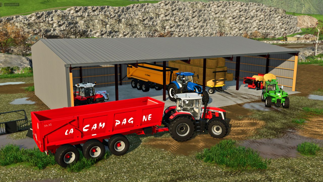 Galpão de palha FS22 - KingMods