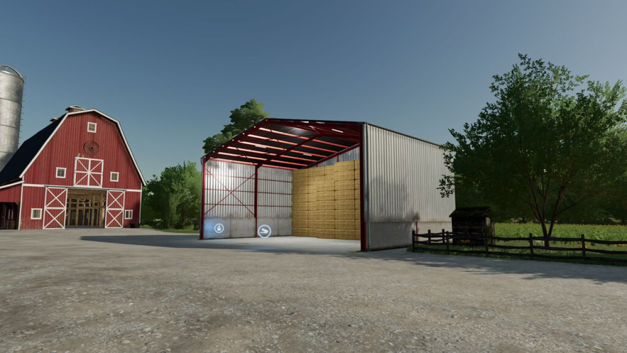 Hangar Paille FS22 - KingMods