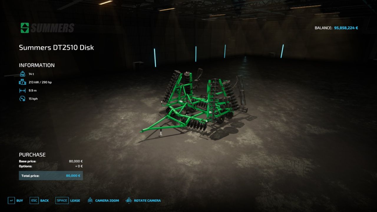 Summers DT2510 Diamond Disk FS22 - KingMods