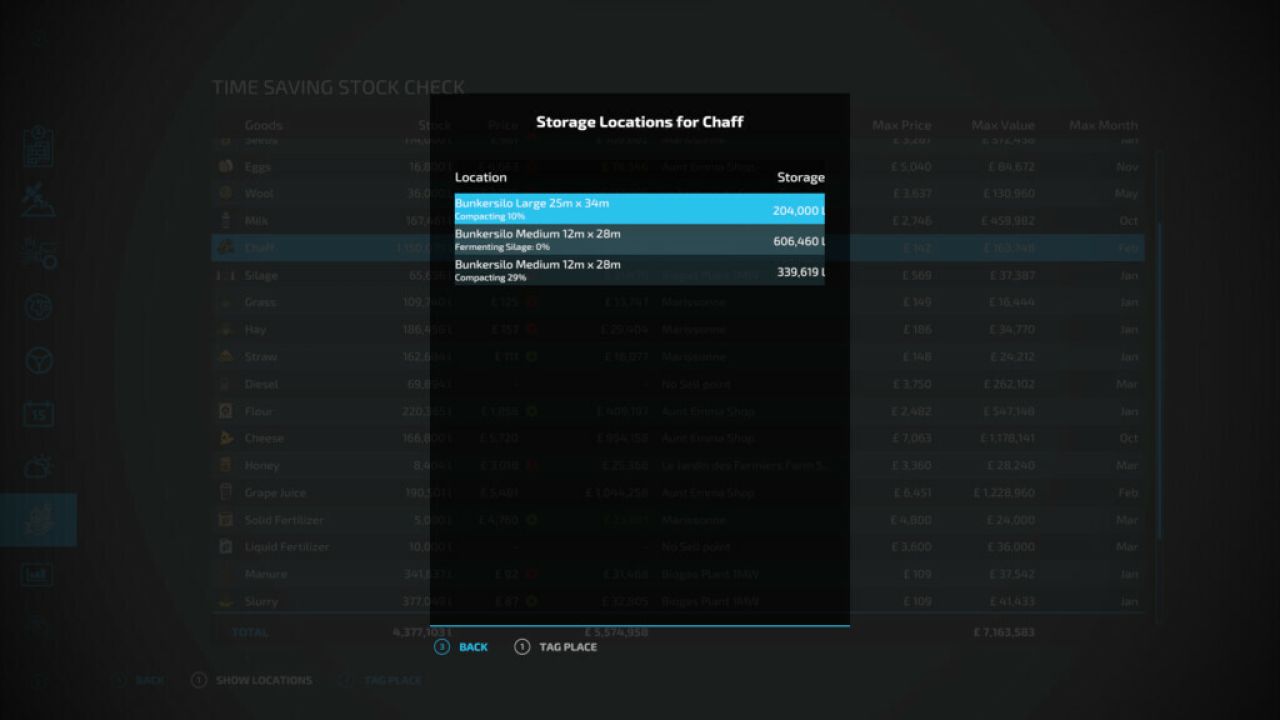 Time Saving Stock Check FS22 - KingMods