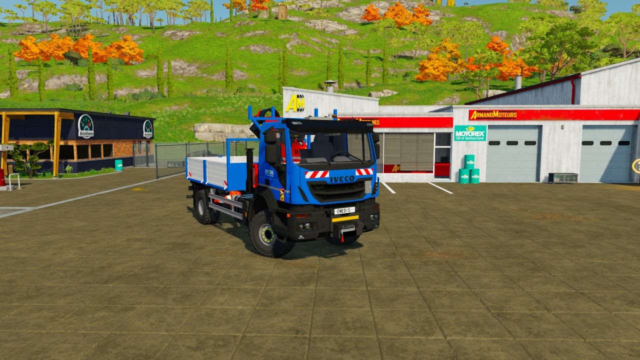 Camion Gru Iveco X-Way Enedis FS22 - KingMods