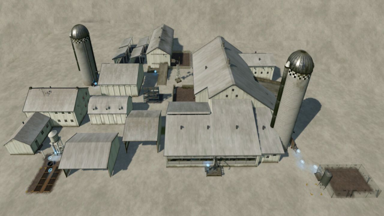 Pack de construction USA White Farm FS22 - KingMods