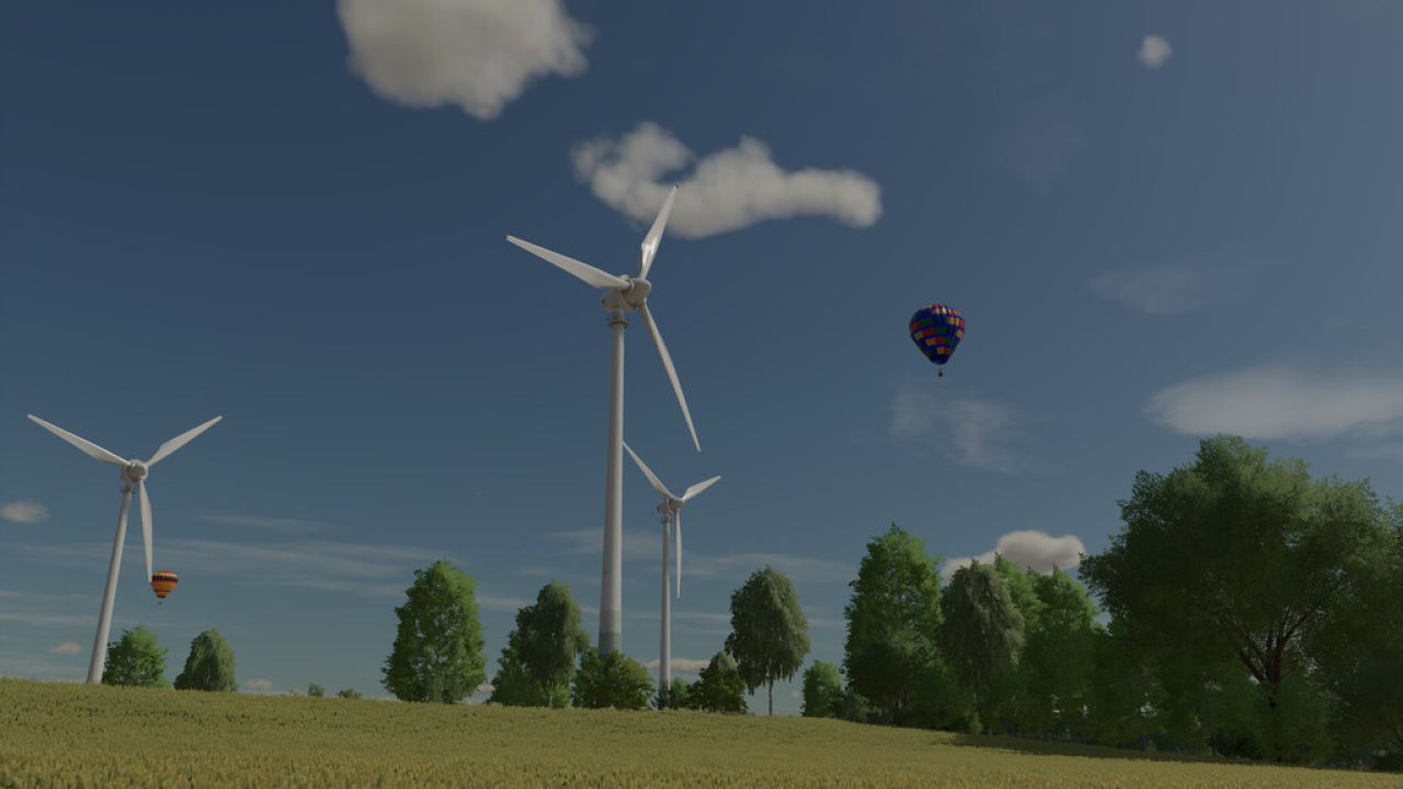 2MW Wind Turbine Pack FS22 - KingMods