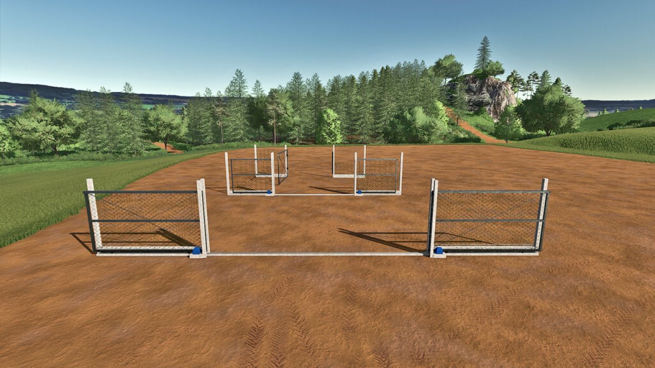 Wired Fence And Rail Gate FS22 - KingMods