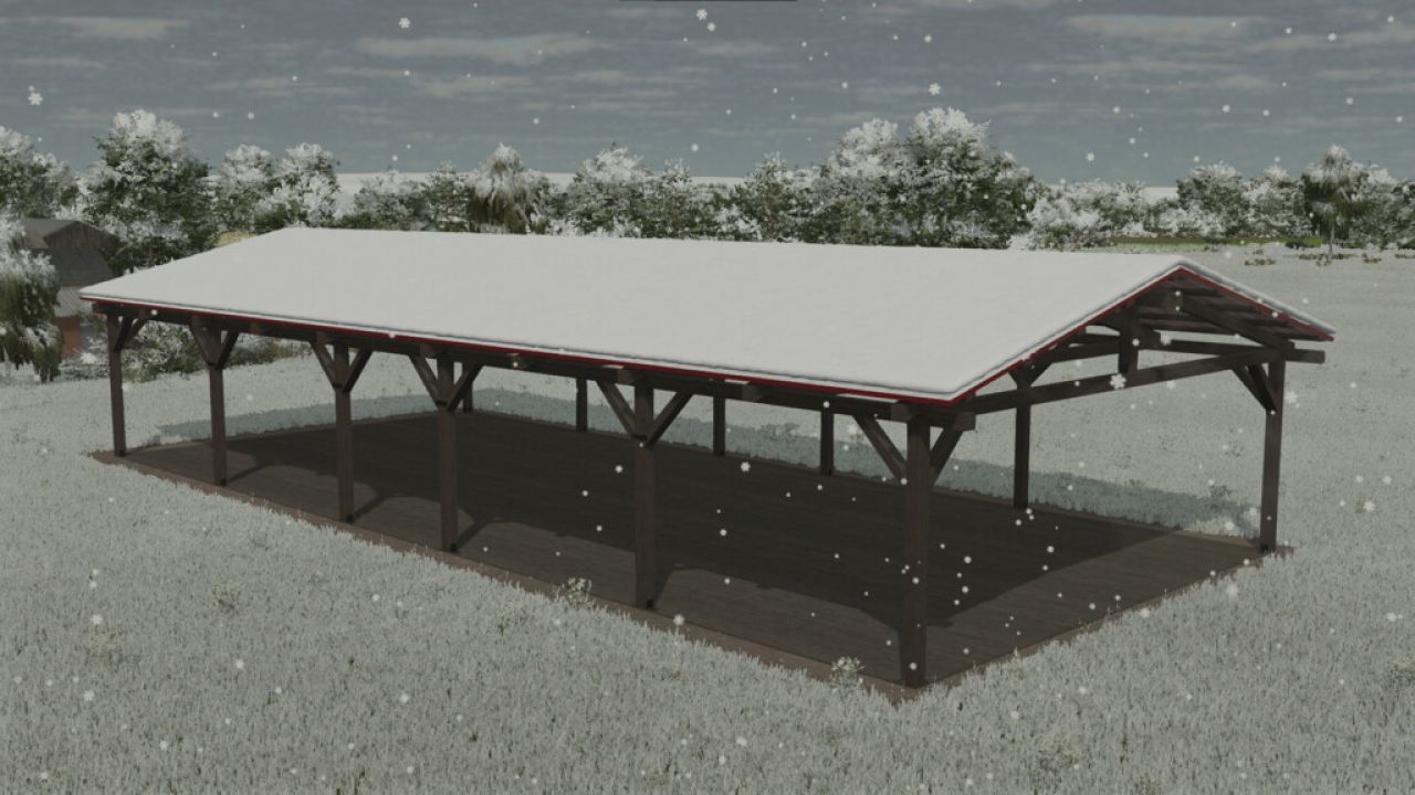 Wooden Machine Shed FS22 - KingMods