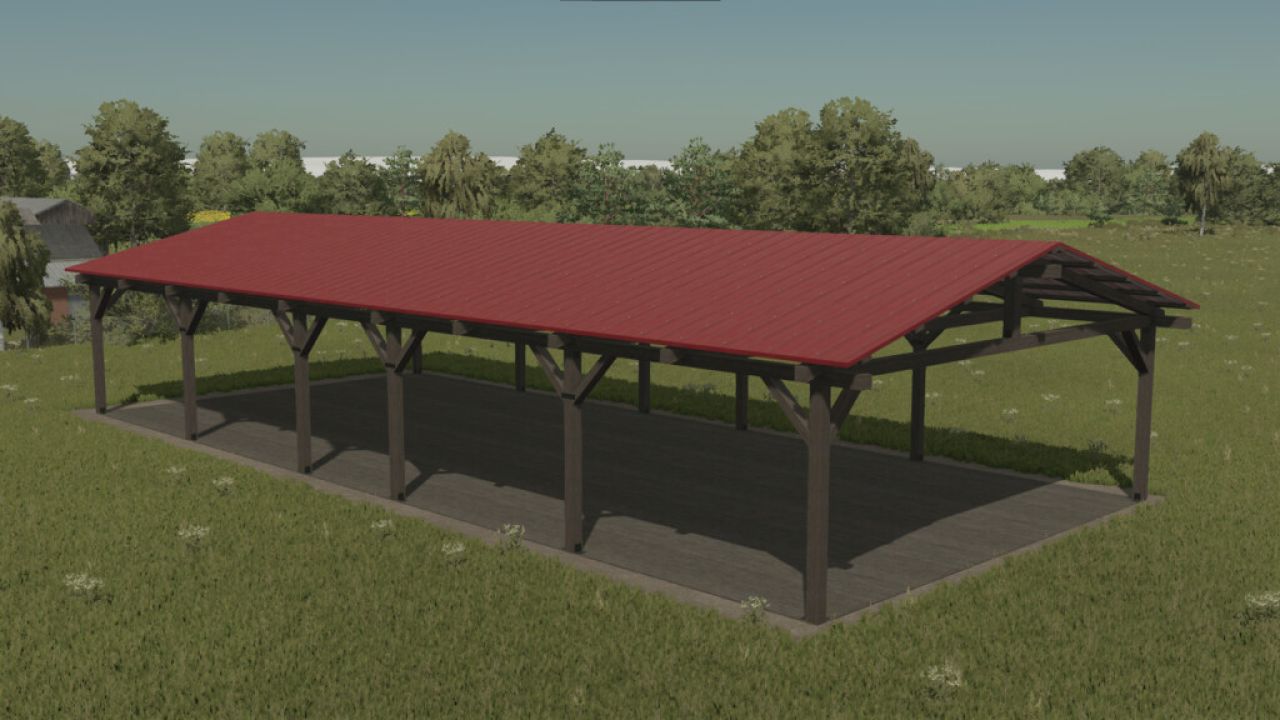Wooden Machine Shed FS22 - KingMods