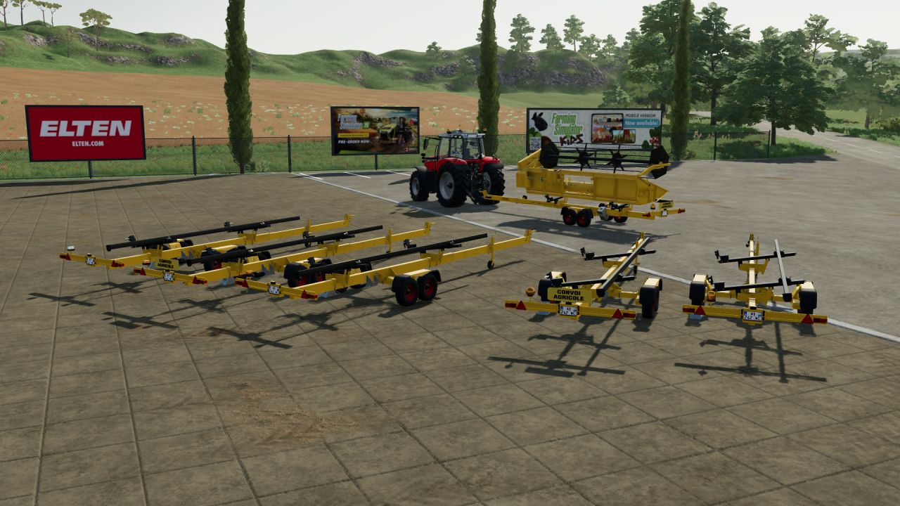 Coupe + Chariot de coupe New Holland TX32 Pack - Work-In-Progress FS22 ...