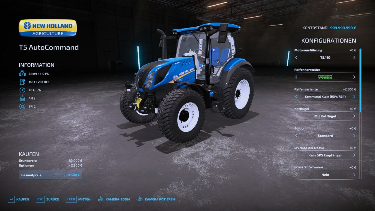 New Holland T5 AC - FS22 Work-In-Progress - KingMods