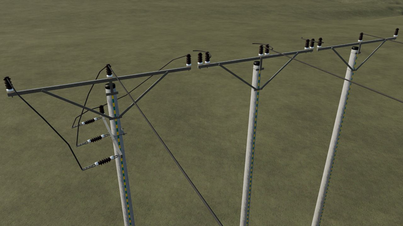 Power poles Pack - FS22 Work-In-Progress - KingMods